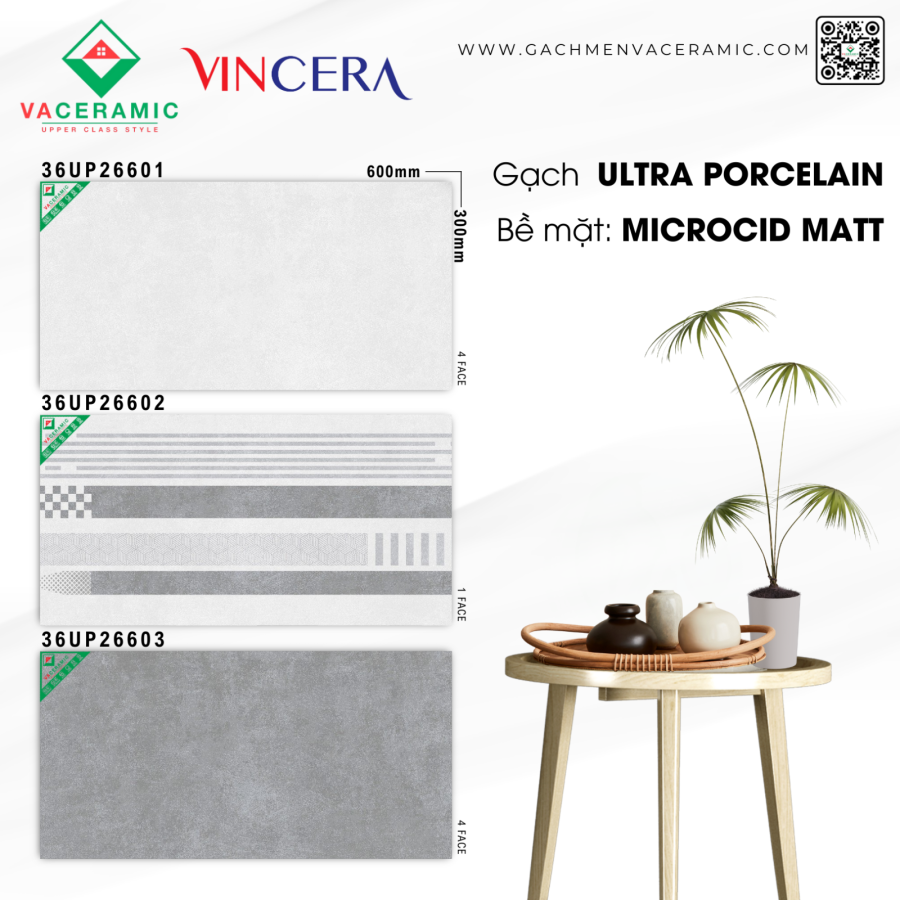 GẠCH ỐP TƯỜNG 30x60 VINCERA 26601 - 26602 - 26603