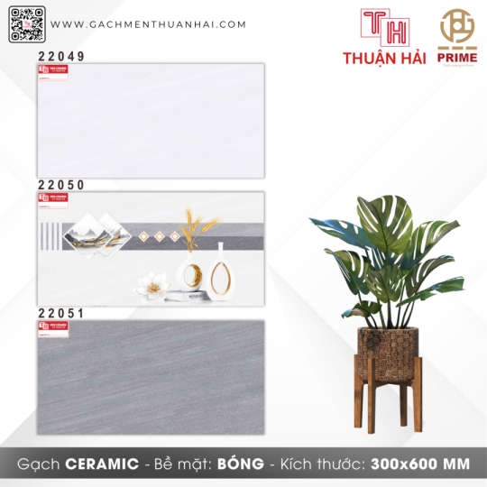 GẠCH ỐP TƯỜNG 30x60 PRIME 22049 - 22050 - 22051
